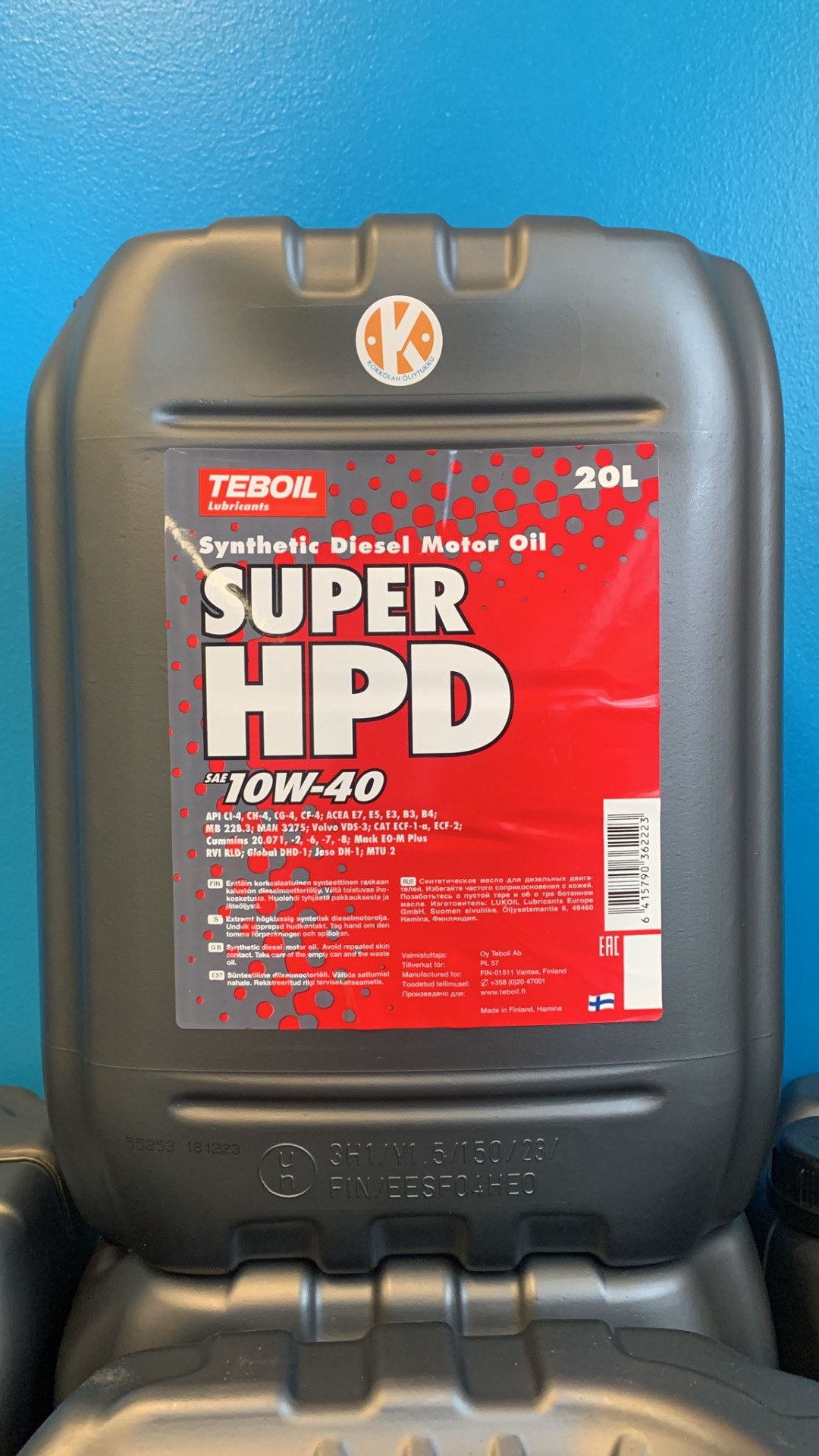 TEBOIL SUPER HPD 10W-40 20L :: Kokkolan Öljytukku